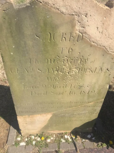 Samuel Hopkins – Restored Gravestone, 2001